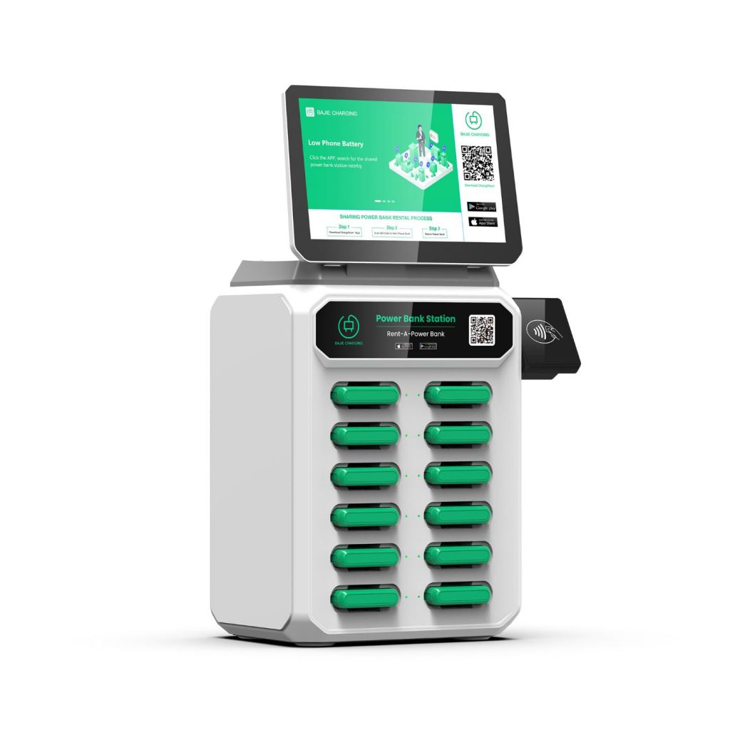Bajie 12-slot desktop with POS shared power bank rental station - News ...